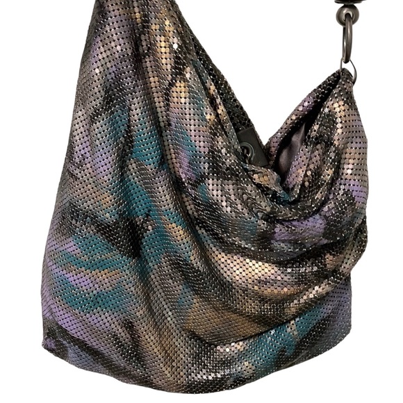 Laura B | Bags | Laura B Metal Mesh Pleated Horn Purse Never Used In ...